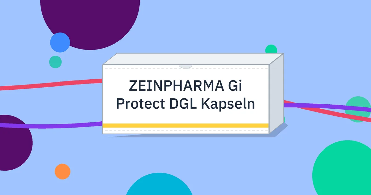 Symbolbild: Packung mit der Aufschrift ZEINPHARMA Gi Protect DGL Kapseln (PZN 18715113) – Verfügbarkeit und Bezug in Apotheken in Frankfurt am Main