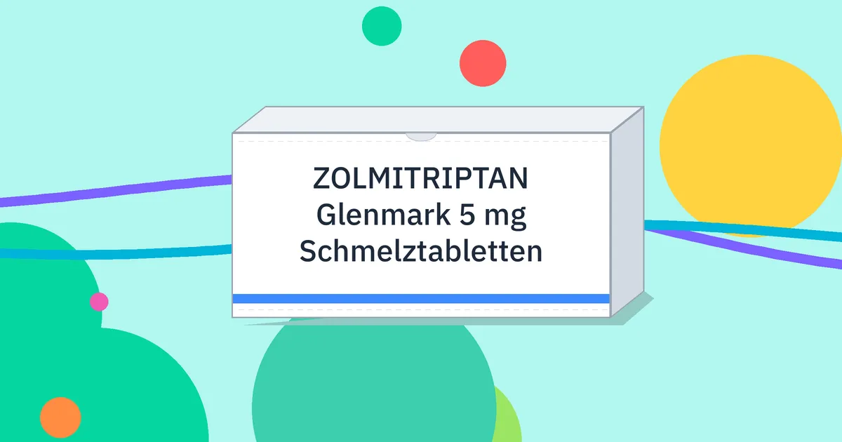 Symbolbild: Packung mit der Aufschrift ZOLMITRIPTAN Glenmark 5 mg Schmelztabletten (PZN 08453698) – Verfügbarkeit und Bezug in Apotheken in Frankfurt am Main