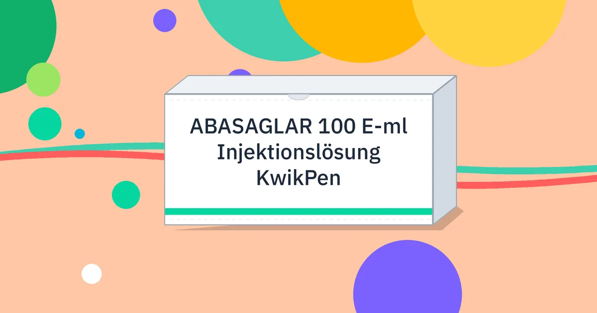 Symbolbild: Packung mit der Aufschrift ABASAGLAR 100 E-ml Injektionslösung KwikPen (PZN 11897080) – Verfügbarkeit und Bezug in Apotheken in Frankfurt am Main