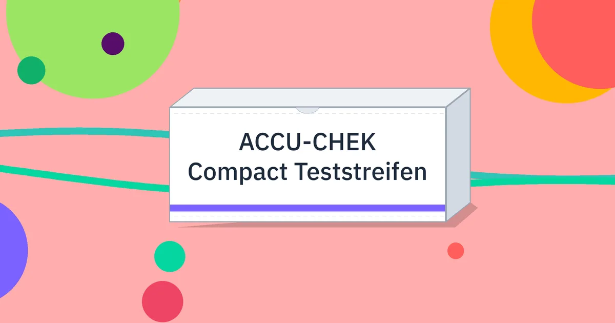 Symbolbild: Packung mit der Aufschrift ACCU-CHEK Compact Teststreifen (PZN 10837466) – Verfügbarkeit und Bezug in Apotheken in Frankfurt am Main