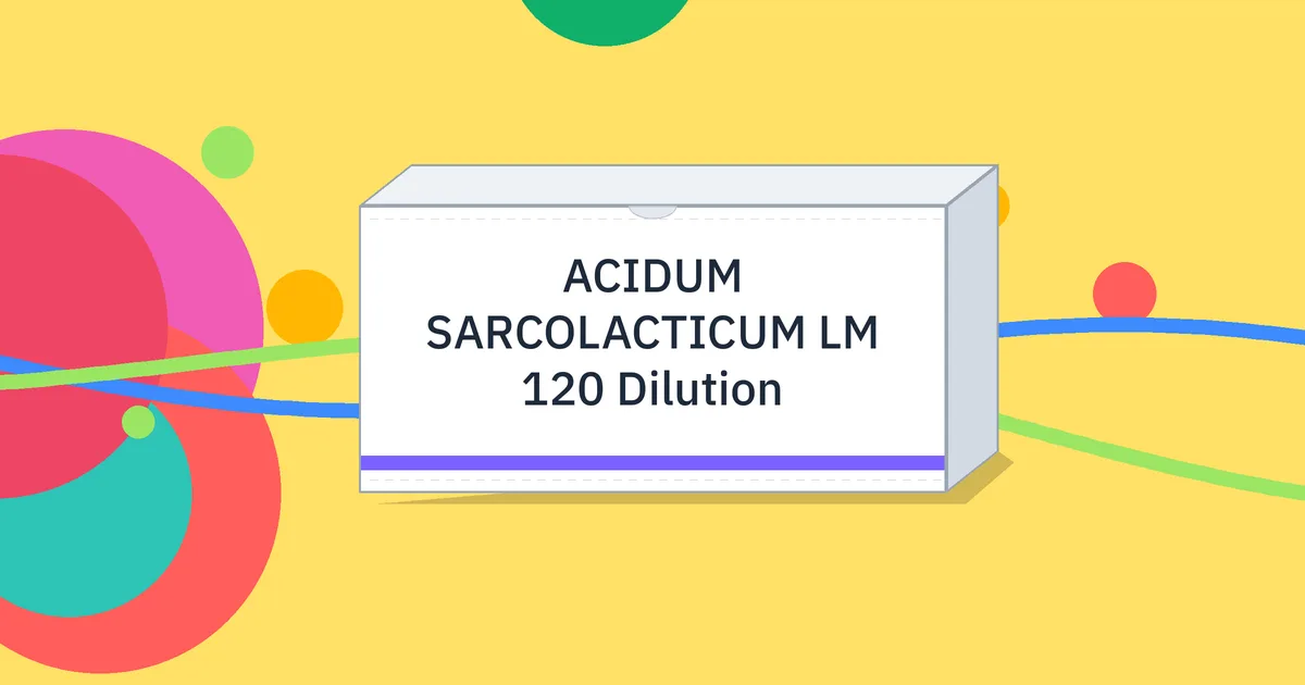 Symbolbild: Packung mit der Aufschrift ACIDUM SARCOLACTICUM LM 120 Dilution (PZN 13283548) – Verfügbarkeit und Bezug in Apotheken in Frankfurt am Main