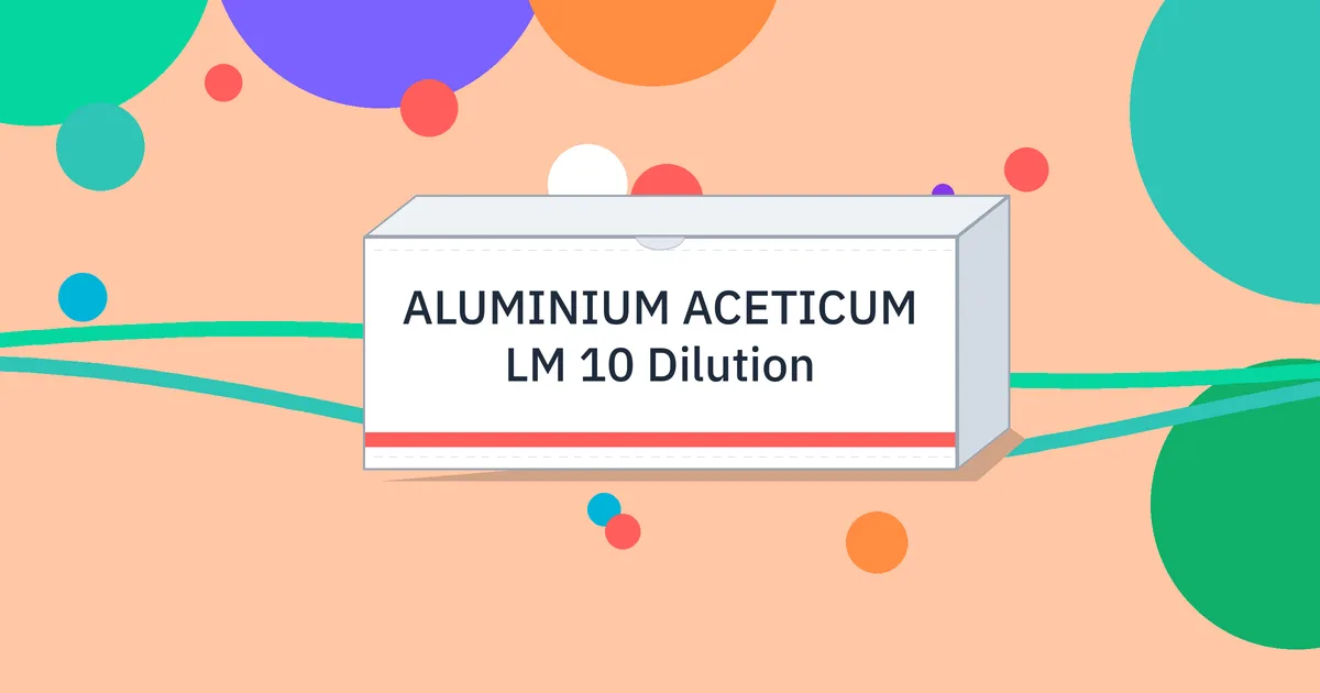 Symbolbild: Packung mit der Aufschrift ALUMINIUM ACETICUM LM 10 Dilution (PZN 13316199) – Verfügbarkeit und Bezug in Apotheken in Frankfurt am Main