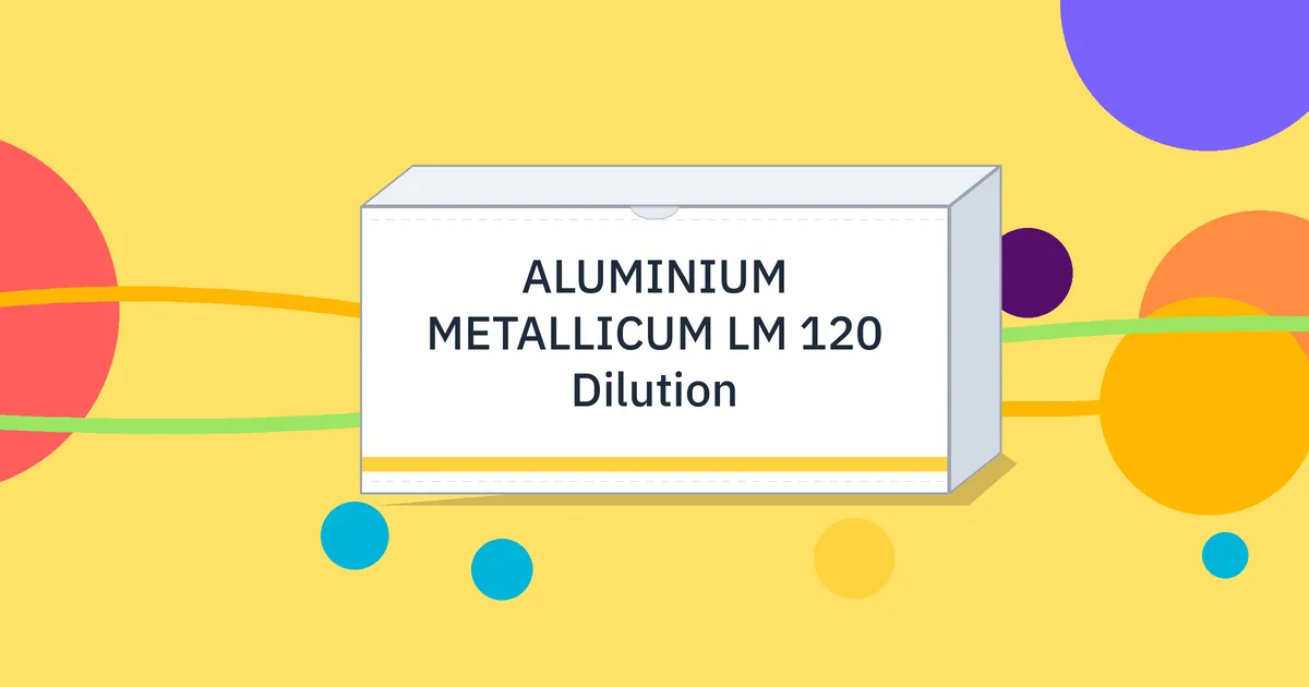Symbolbild: Packung mit der Aufschrift ALUMINIUM METALLICUM LM 120 Dilution (PZN 12759670) – Verfügbarkeit und Bezug in Apotheken in Frankfurt am Main