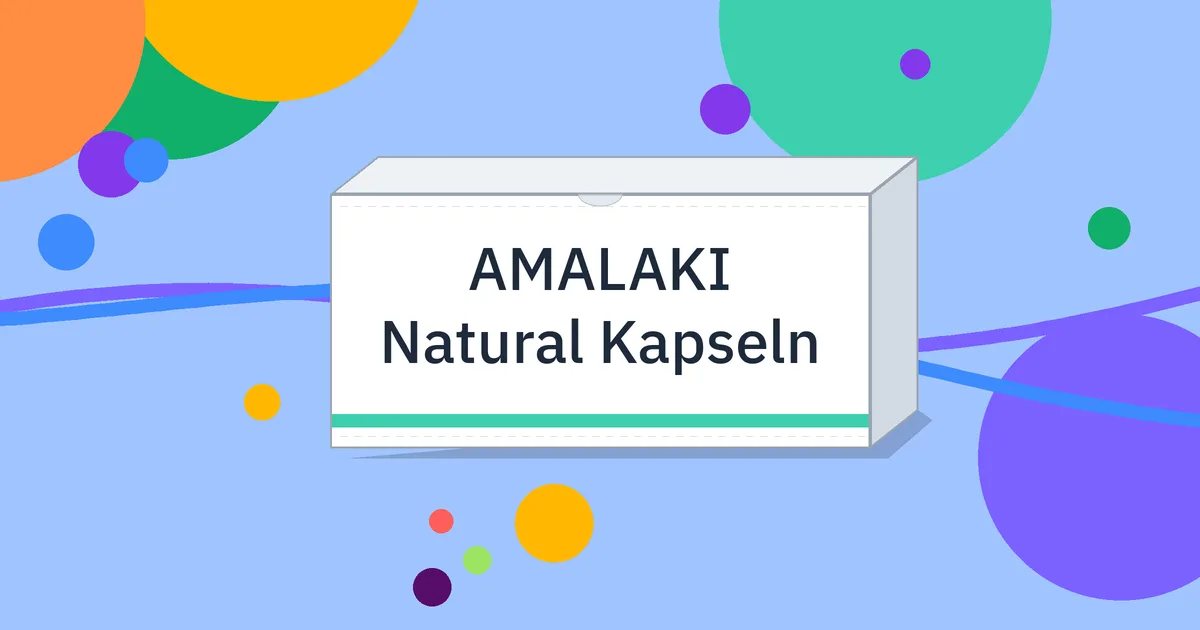 Symbolbild: Packung mit der Aufschrift AMALAKI Natural Kapseln (PZN 19152586) – Verfügbarkeit und Bezug in Apotheken in Frankfurt am Main