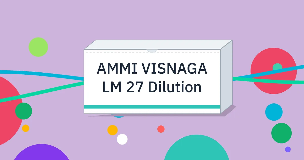 Symbolbild: Packung mit der Aufschrift AMMI VISNAGA LM 27 Dilution (PZN 12760377) – Verfügbarkeit und Bezug in Apotheken in Frankfurt am Main
