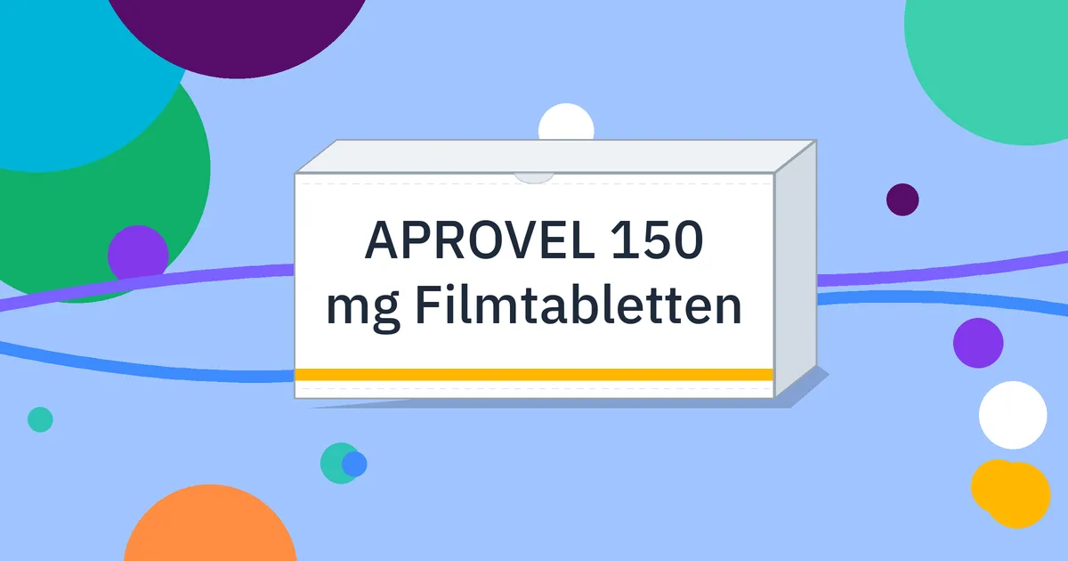 Symbolbild: Packung mit der Aufschrift APROVEL 150 mg Filmtabletten (PZN 00145632) – Verfügbarkeit und Bezug in Apotheken in Frankfurt am Main