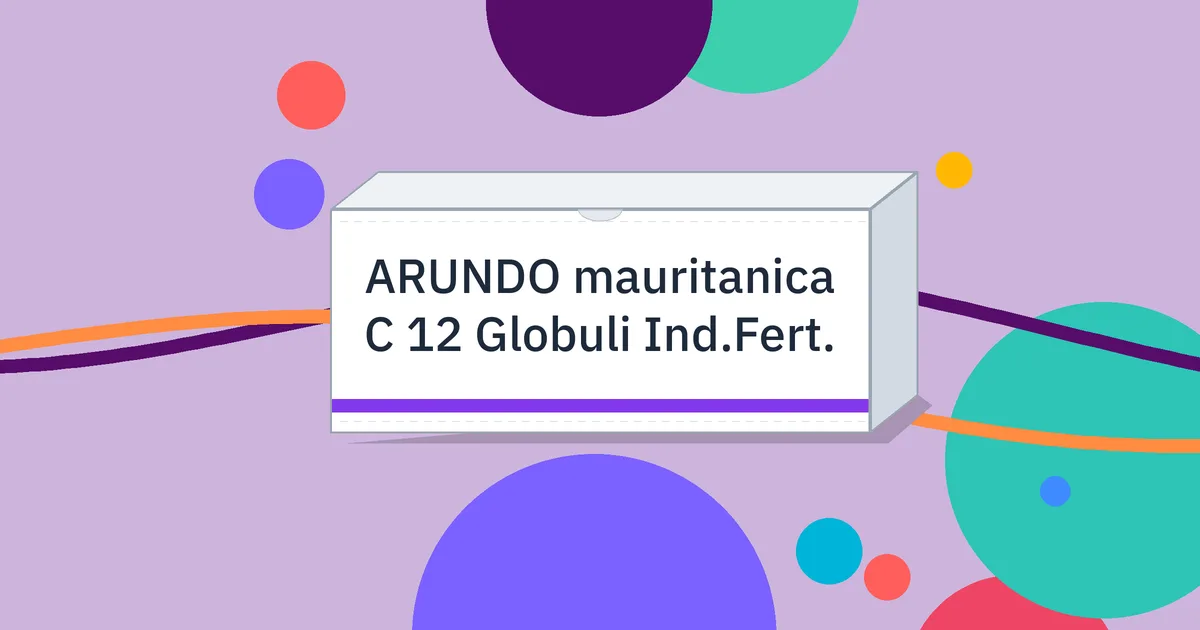 Symbolbild: Packung mit der Aufschrift ARUNDO mauritanica C 12 Globuli Ind.Fert. (PZN 17718799) – Verfügbarkeit und Bezug in Apotheken in Frankfurt am Main