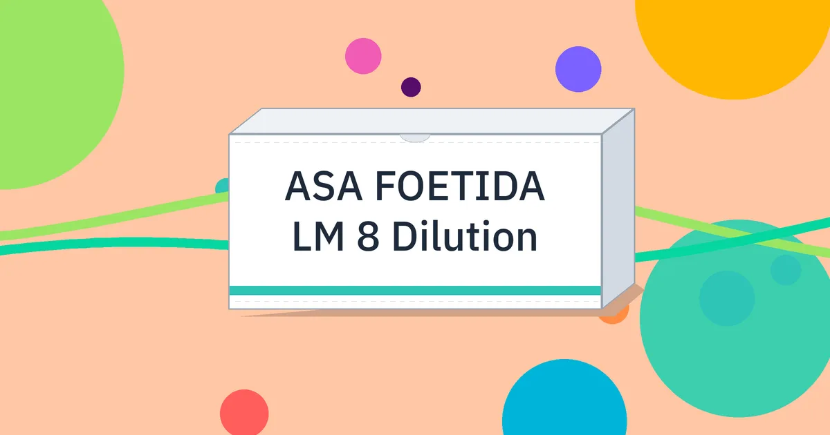 Symbolbild: Packung mit der Aufschrift ASA FOETIDA LM 8 Dilution (PZN 12781511) – Verfügbarkeit und Bezug in Apotheken in Frankfurt am Main