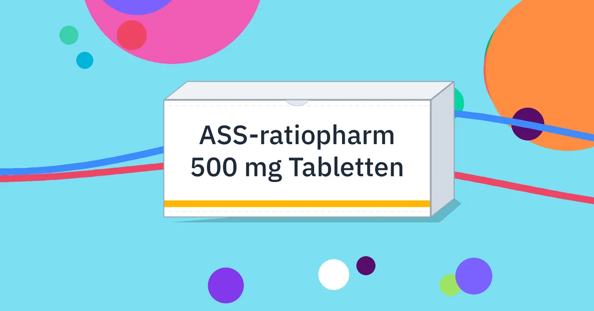 Symbolbild: Packung mit der Aufschrift ASS-ratiopharm 500 mg Tabletten (PZN 03403885) – Verfügbarkeit und Bezug in Apotheken in Frankfurt am Main