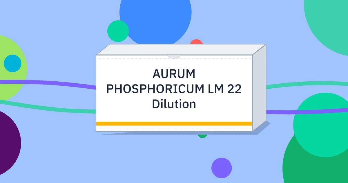 Symbolbild: Packung mit der Aufschrift AURUM PHOSPHORICUM LM 22 Dilution (PZN 13755036) – Verfügbarkeit und Bezug in Apotheken in Frankfurt am Main