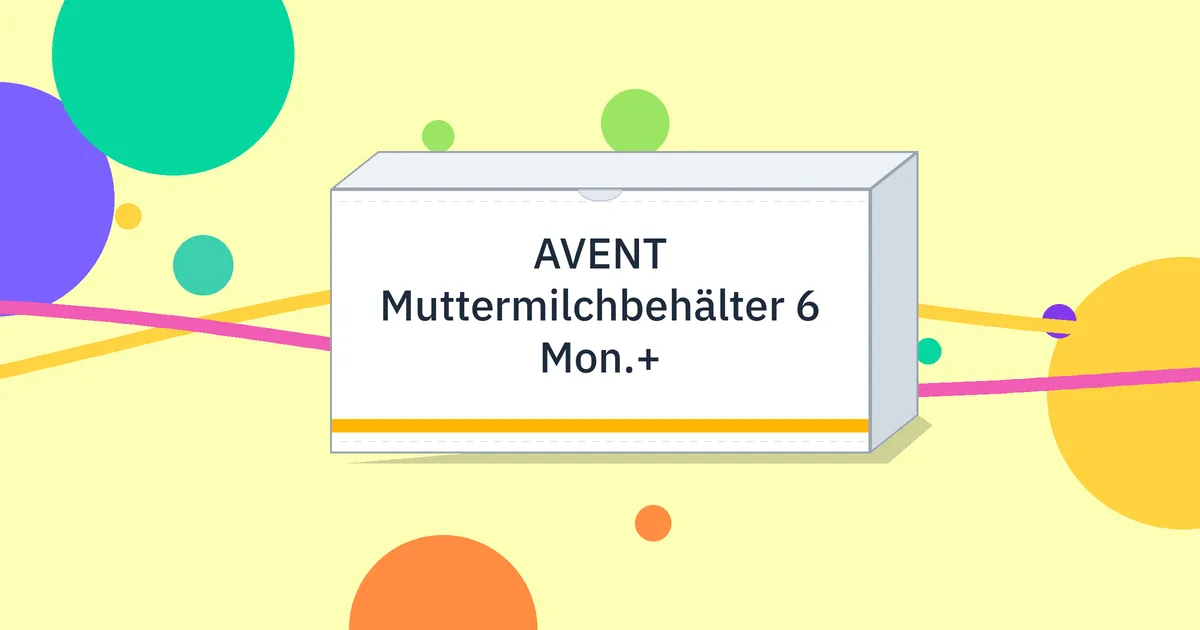 Symbolbild: Packung mit der Aufschrift AVENT Muttermilchbehälter 6 Mon.+ (PZN 06818902) – Verfügbarkeit und Bezug in Apotheken in Frankfurt am Main