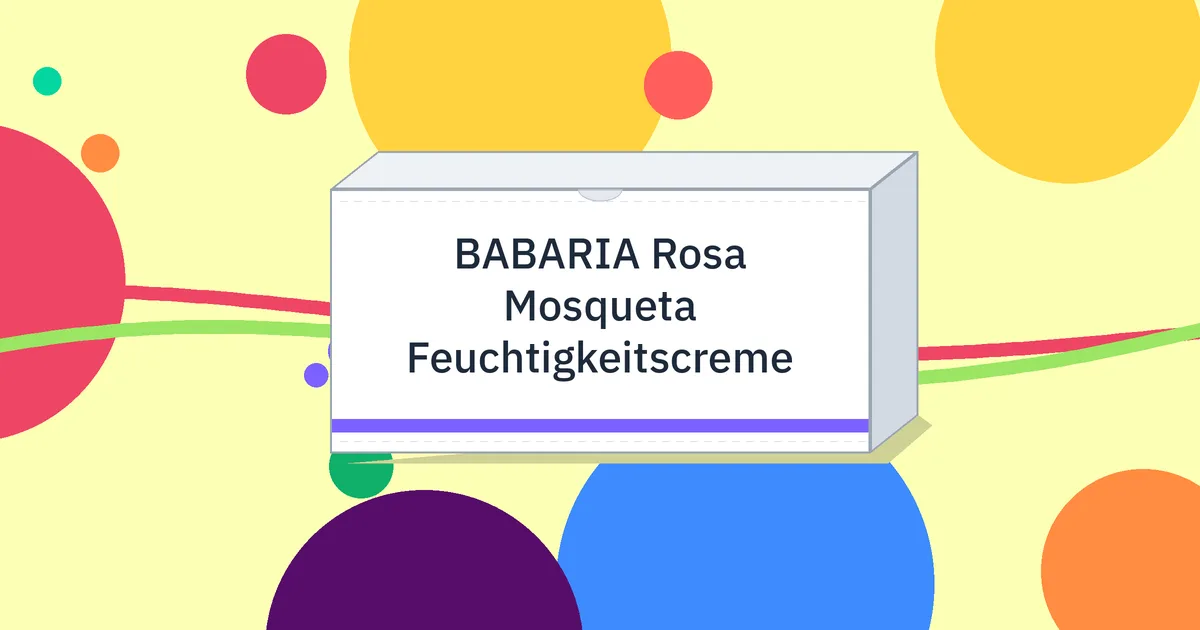 Symbolbild: Packung mit der Aufschrift BABARIA Rosa Mosqueta Feuchtigkeitscreme (PZN 04721512) – Verfügbarkeit und Bezug in Apotheken in Frankfurt am Main