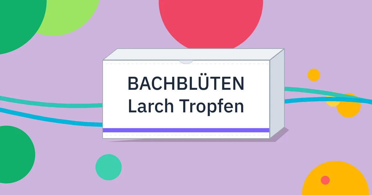 Symbolbild: Packung mit der Aufschrift BACHBLÜTEN Larch Tropfen (PZN 08735994) – Verfügbarkeit und Bezug in Apotheken in Frankfurt am Main