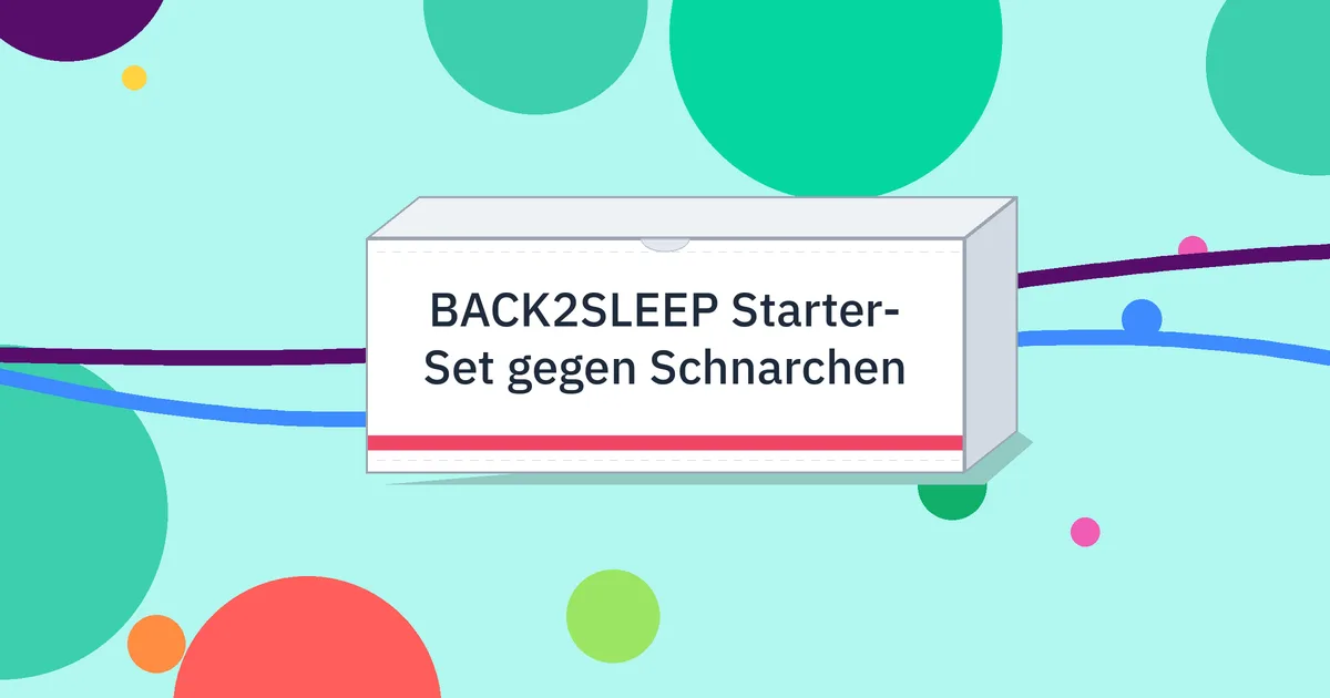 Symbolbild: Packung mit der Aufschrift BACK2SLEEP Starter-Set gegen Schnarchen (PZN 19294487) – Verfügbarkeit und Bezug in Apotheken in Frankfurt am Main