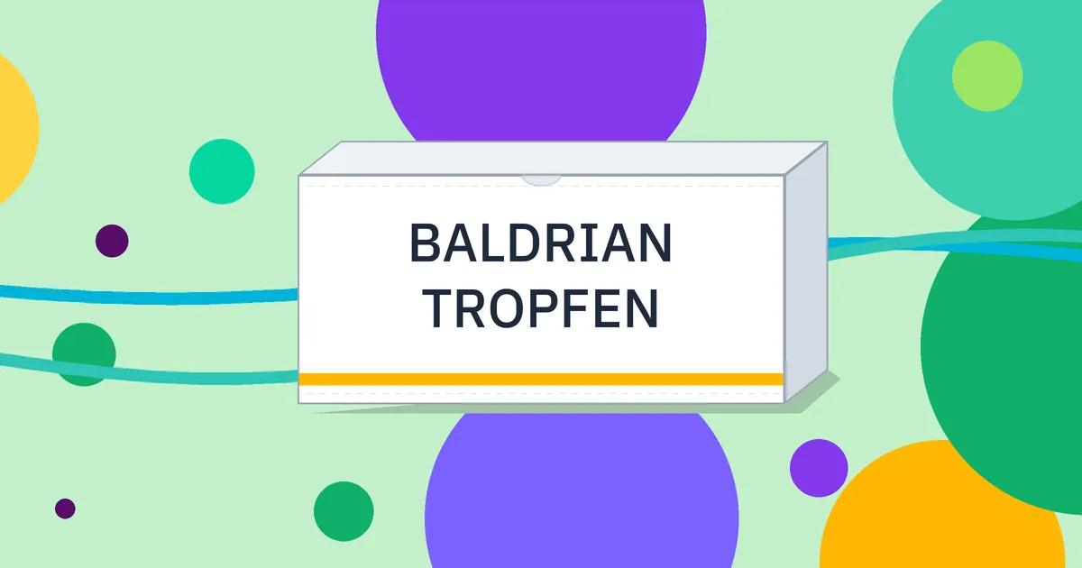 Symbolbild: Packung mit der Aufschrift BALDRIAN TROPFEN (PZN 10522478) – Verfügbarkeit und Bezug in Apotheken in Frankfurt am Main