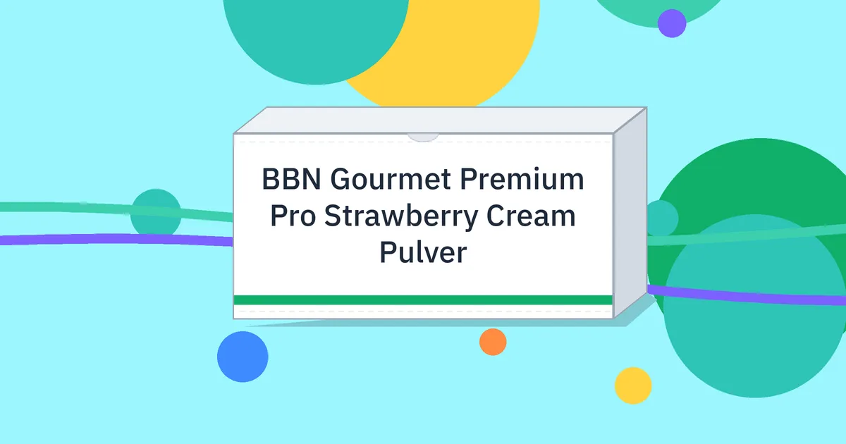 Symbolbild: Packung mit der Aufschrift BBN Gourmet Premium Pro Strawberry Cream Pulver (PZN 16853756) – Verfügbarkeit und Bezug in Apotheken in Frankfurt am Main