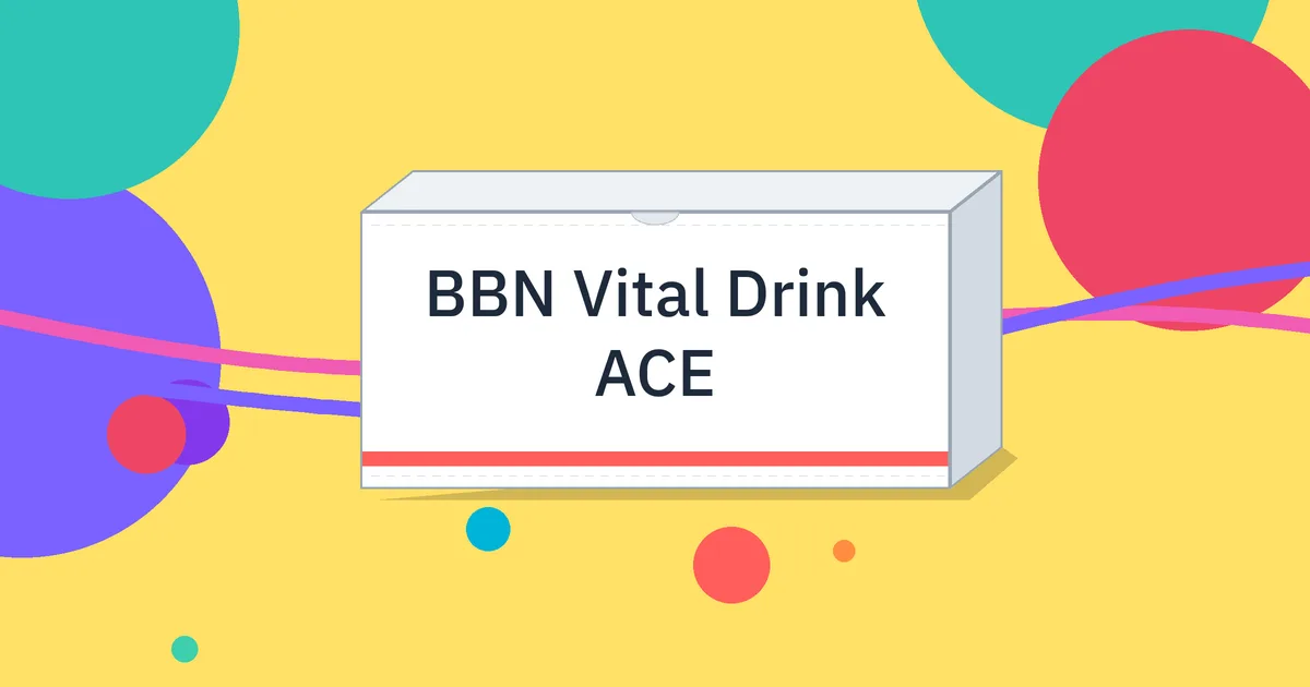 Symbolbild: Packung mit der Aufschrift BBN Vital Drink ACE (PZN 17161517) – Verfügbarkeit und Bezug in Apotheken in Frankfurt am Main
