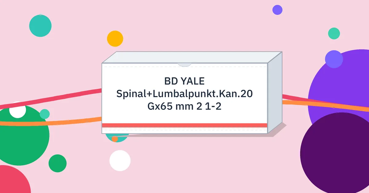 Symbolbild: Packung mit der Aufschrift BD YALE Spinal+Lumbalpunkt.Kan.20 Gx65 mm 2 1-2 (PZN 07545932) – Verfügbarkeit und Bezug in Apotheken in Frankfurt am Main