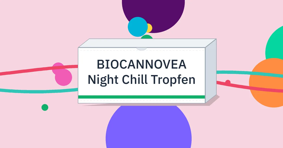Symbolbild: Packung mit der Aufschrift BIOCANNOVEA Night Chill Tropfen (PZN 17852061) – Verfügbarkeit und Bezug in Apotheken in Frankfurt am Main
