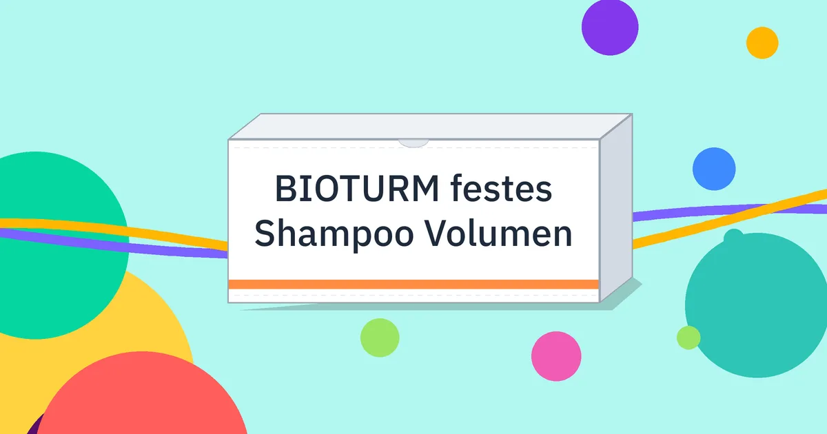 Symbolbild: Packung mit der Aufschrift BIOTURM festes Shampoo Volumen (PZN 16390196) – Verfügbarkeit und Bezug in Apotheken in Frankfurt am Main
