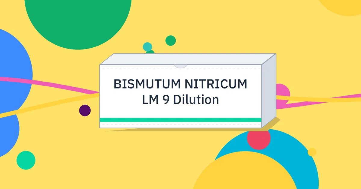 Symbolbild: Packung mit der Aufschrift BISMUTUM NITRICUM LM 9 Dilution (PZN 13386811) – Verfügbarkeit und Bezug in Apotheken in Frankfurt am Main