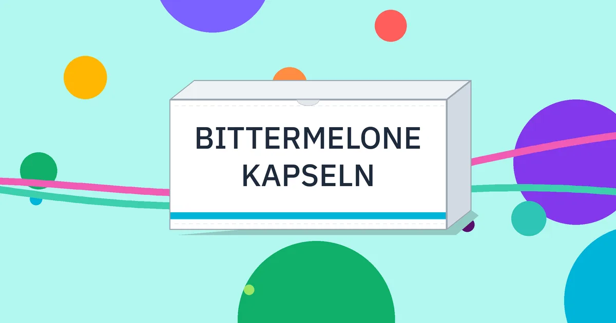 Symbolbild: Packung mit der Aufschrift BITTERMELONE KAPSELN (PZN 07659653) – Verfügbarkeit und Bezug in Apotheken in Frankfurt am Main