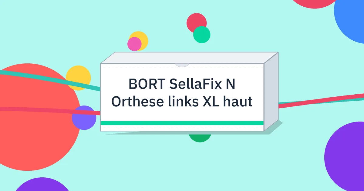 Symbolbild: Packung mit der Aufschrift BORT SellaFix N Orthese links XL haut (PZN 08522689) – Verfügbarkeit und Bezug in Apotheken in Frankfurt am Main