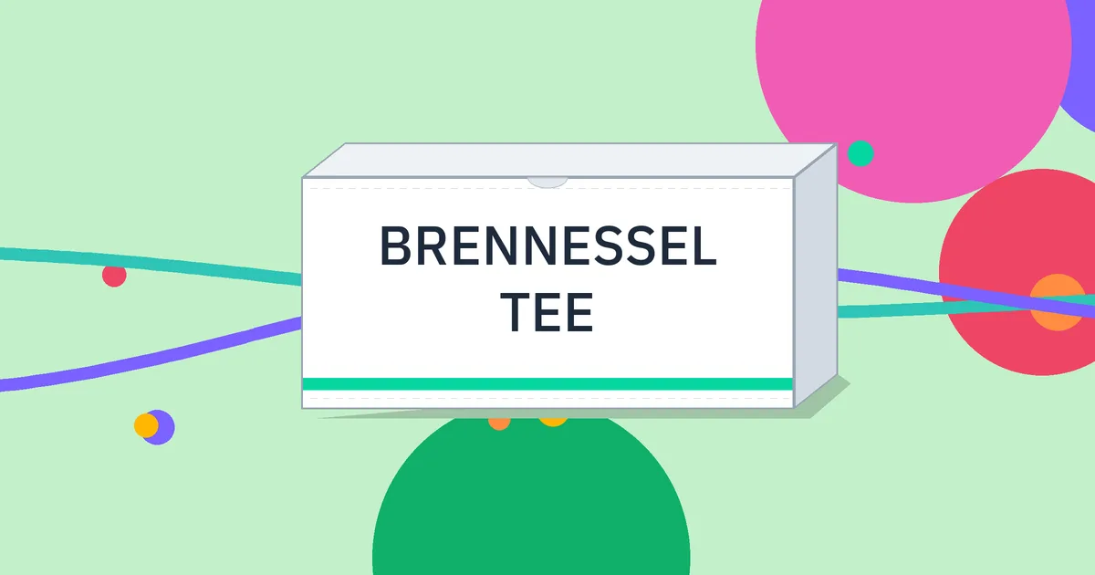 Symbolbild: Packung mit der Aufschrift BRENNESSEL TEE (PZN 01986368) – Verfügbarkeit und Bezug in Apotheken in Frankfurt am Main