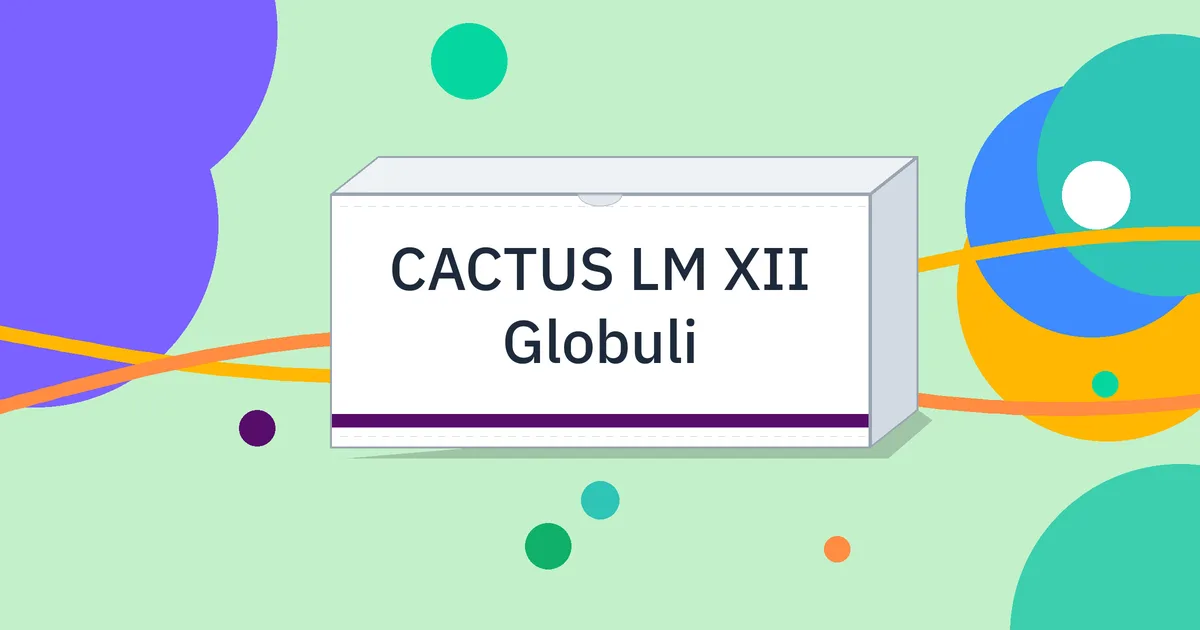 Symbolbild: Packung mit der Aufschrift CACTUS LM XII Globuli (PZN 04502715) – Verfügbarkeit und Bezug in Apotheken in Frankfurt am Main
