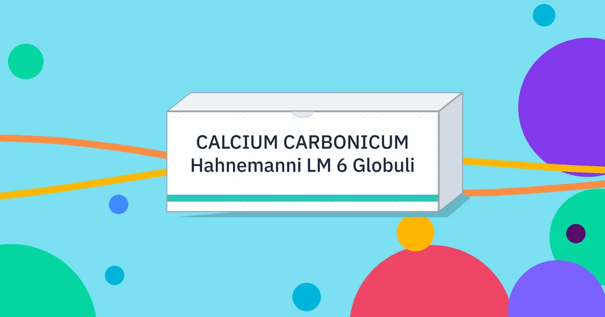 Symbolbild: Packung mit der Aufschrift CALCIUM CARBONICUM Hahnemanni LM 6 Globuli (PZN 16163402) – Verfügbarkeit und Bezug in Apotheken in Frankfurt am Main