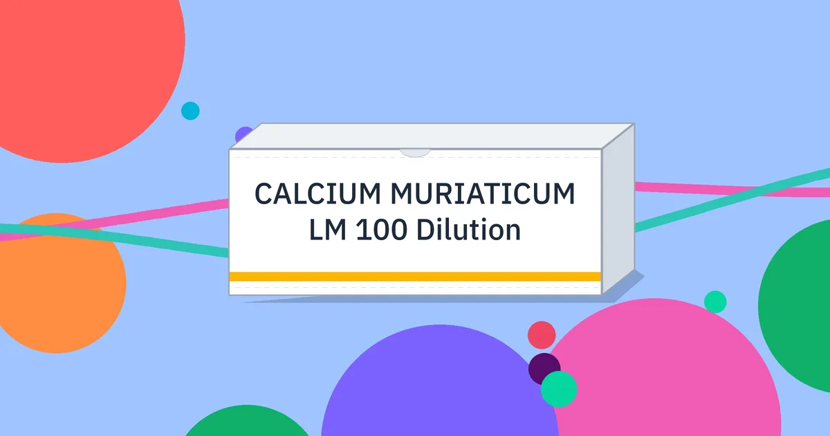 Symbolbild: Packung mit der Aufschrift CALCIUM MURIATICUM LM 100 Dilution (PZN 13409558) – Verfügbarkeit und Bezug in Apotheken in Frankfurt am Main