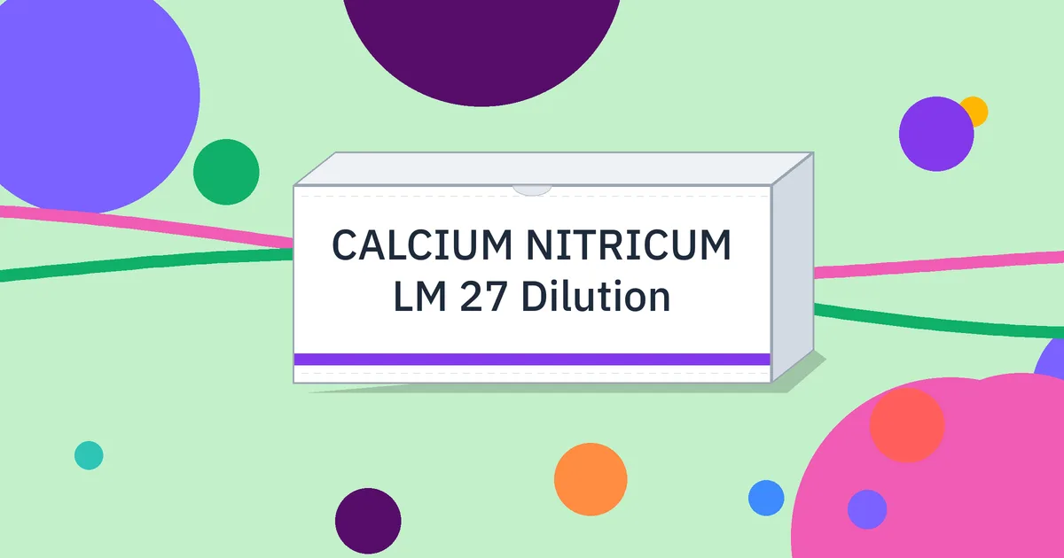 Symbolbild: Packung mit der Aufschrift CALCIUM NITRICUM LM 27 Dilution (PZN 13409914) – Verfügbarkeit und Bezug in Apotheken in Frankfurt am Main