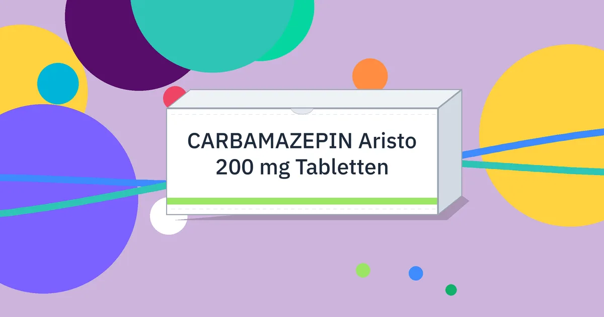 Symbolbild: Packung mit der Aufschrift CARBAMAZEPIN Aristo 200 mg Tabletten (PZN 00594040) – Verfügbarkeit und Bezug in Apotheken in Frankfurt am Main