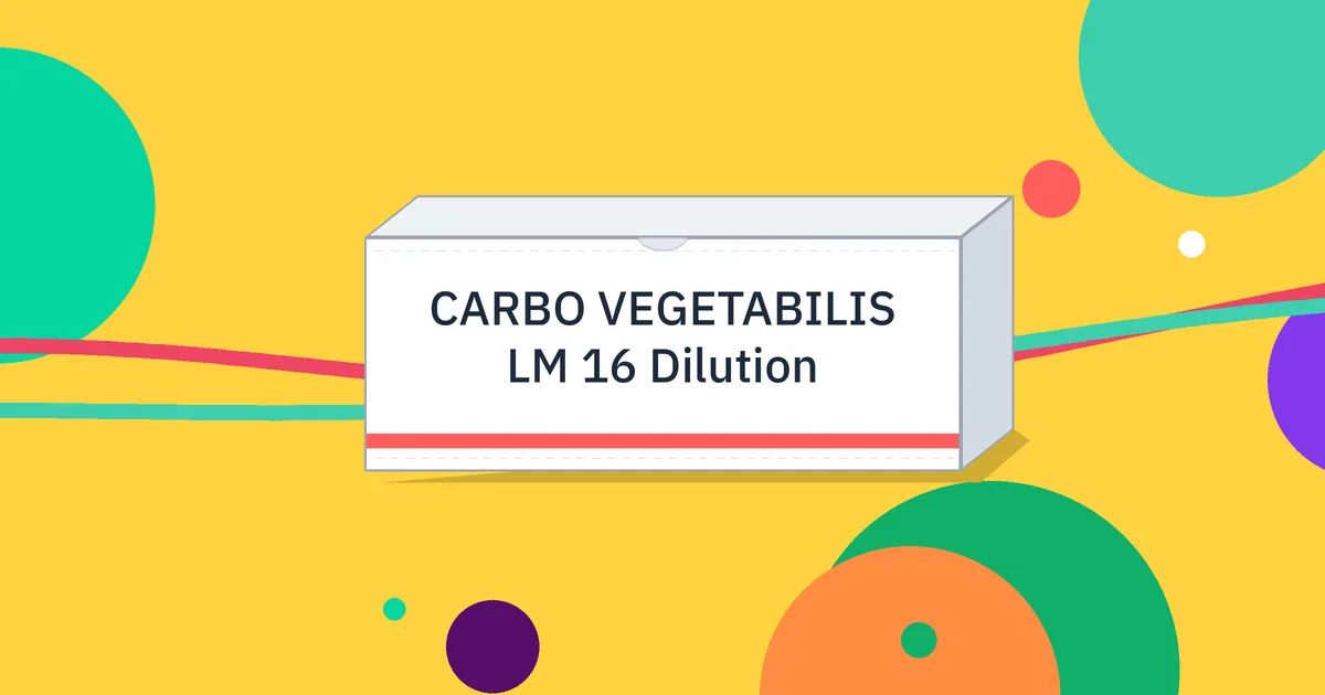Symbolbild: Packung mit der Aufschrift CARBO VEGETABILIS LM 16 Dilution (PZN 12809511) – Verfügbarkeit und Bezug in Apotheken in Frankfurt am Main