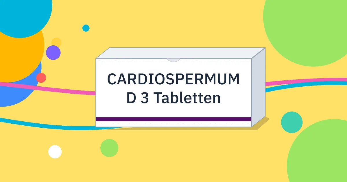 Symbolbild: Packung mit der Aufschrift CARDIOSPERMUM D 3 Tabletten (PZN 03486486) – Verfügbarkeit und Bezug in Apotheken in Frankfurt am Main