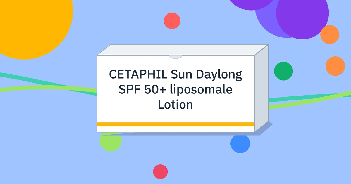 Symbolbild: Packung mit der Aufschrift CETAPHIL Sun Daylong SPF 50+ liposomale Lotion (PZN 14237131) – Verfügbarkeit und Bezug in Apotheken in Frankfurt am Main