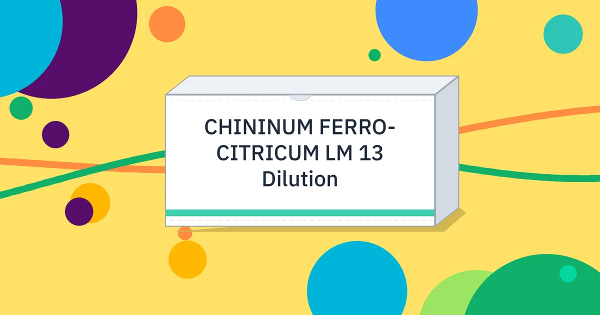 Symbolbild: Packung mit der Aufschrift CHININUM FERRO-CITRICUM LM 13 Dilution (PZN 13442254) – Verfügbarkeit und Bezug in Apotheken in Frankfurt am Main