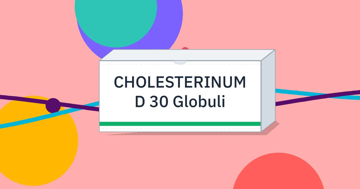Symbolbild: Packung mit der Aufschrift CHOLESTERINUM D 30 Globuli (PZN 04212288) – Verfügbarkeit und Bezug in Apotheken in Frankfurt am Main