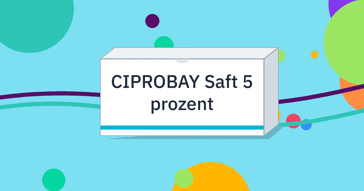 Symbolbild: Packung mit der Aufschrift CIPROBAY Saft 5 prozent (PZN 01311015) – Verfügbarkeit und Bezug in Apotheken in Frankfurt am Main