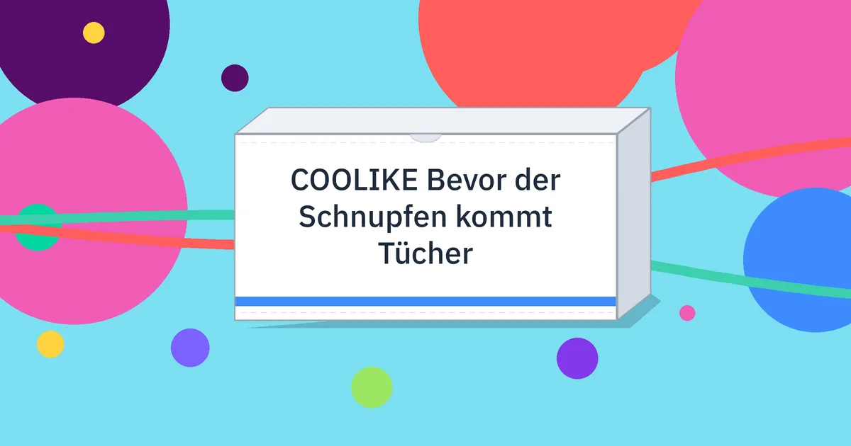 Symbolbild: Packung mit der Aufschrift COOLIKE Bevor der Schnupfen kommt Tücher (PZN 20310889) – Verfügbarkeit und Bezug in Apotheken in Frankfurt am Main
