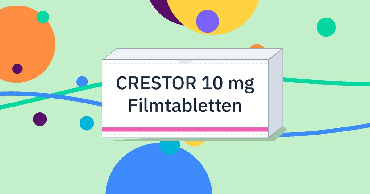Symbolbild: Packung mit der Aufschrift CRESTOR 10 mg Filmtabletten (PZN 05486556) – Verfügbarkeit und Bezug in Apotheken in Frankfurt am Main