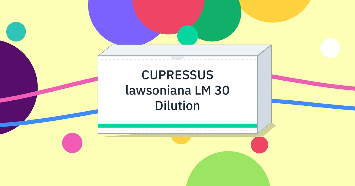 Symbolbild: Packung mit der Aufschrift CUPRESSUS lawsoniana LM 30 Dilution (PZN 13457959) – Verfügbarkeit und Bezug in Apotheken in Frankfurt am Main