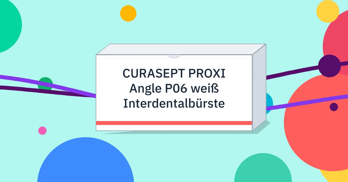 Symbolbild: Packung mit der Aufschrift CURASEPT PROXI Angle P06 weiß Interdentalbürste (PZN 17610197) – Verfügbarkeit und Bezug in Apotheken in Frankfurt am Main