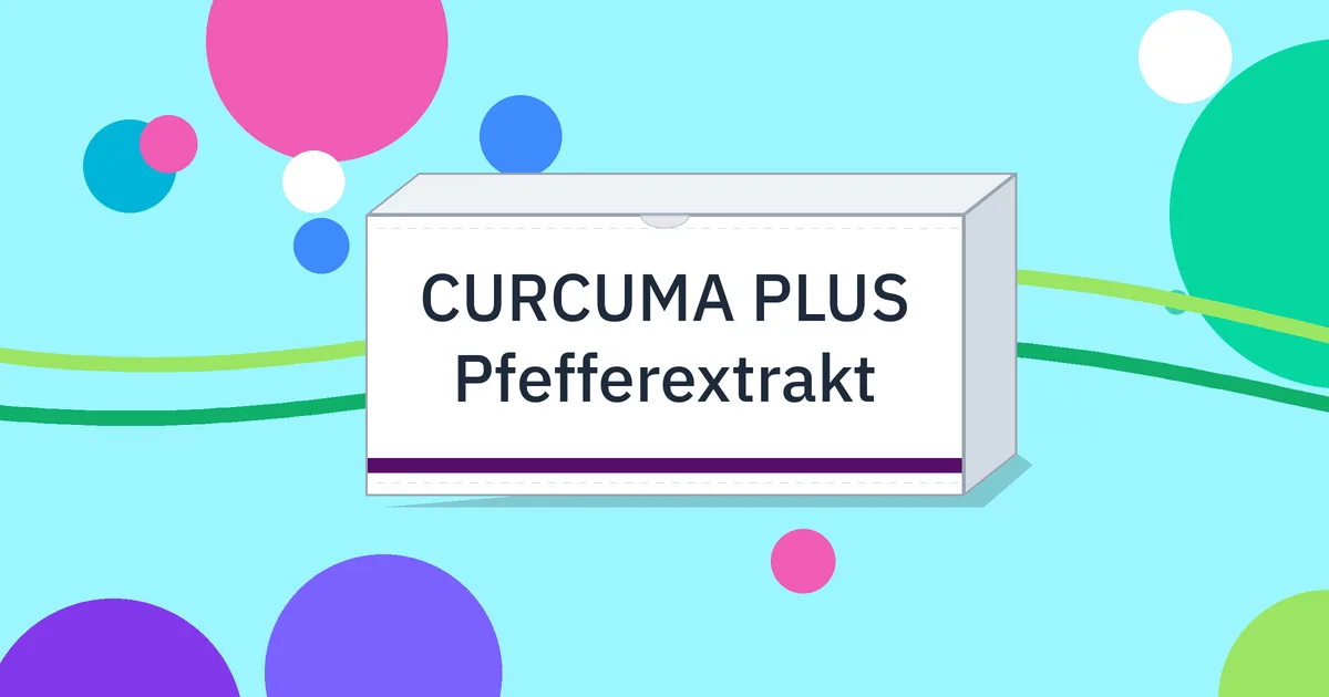 Symbolbild: Packung mit der Aufschrift CURCUMA PLUS Pfefferextrakt (PZN 10030137) – Verfügbarkeit und Bezug in Apotheken in Frankfurt am Main