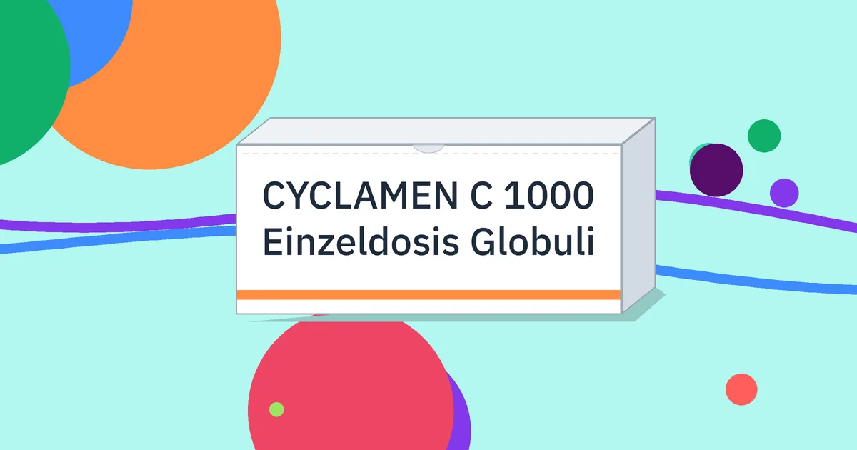 Symbolbild: Packung mit der Aufschrift CYCLAMEN C 1000 Einzeldosis Globuli (PZN 03033572) – Verfügbarkeit und Bezug in Apotheken in Frankfurt am Main