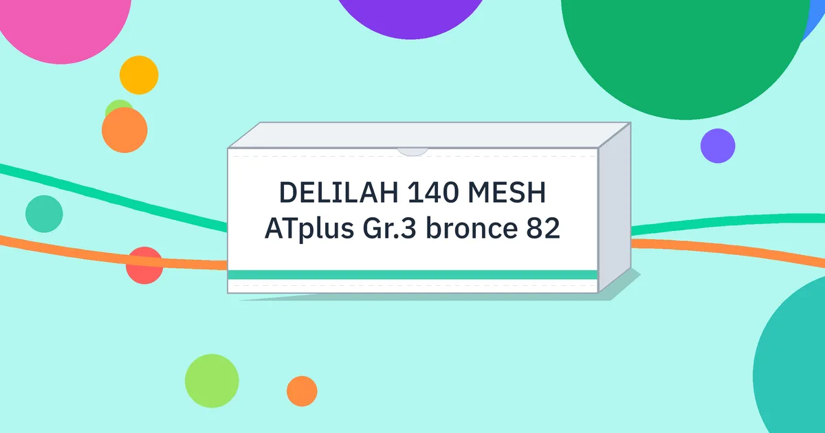 Symbolbild: Packung mit der Aufschrift DELILAH 140 MESH ATplus Gr.3 bronce 82 (PZN 13850390) – Verfügbarkeit und Bezug in Apotheken in Frankfurt am Main