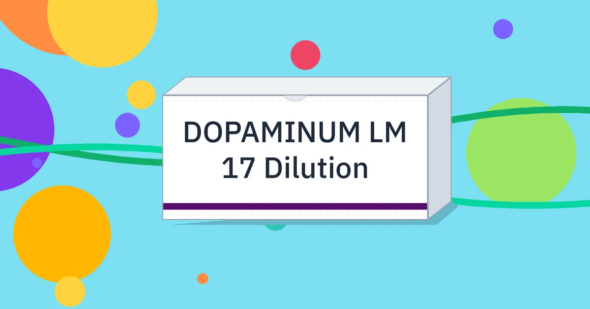 Symbolbild: Packung mit der Aufschrift DOPAMINUM LM 17 Dilution (PZN 12842715) – Verfügbarkeit und Bezug in Apotheken in Frankfurt am Main