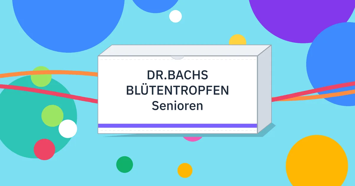 Symbolbild: Packung mit der Aufschrift DR.BACHS BLÜTENTROPFEN Senioren (PZN 17193902) – Verfügbarkeit und Bezug in Apotheken in Frankfurt am Main