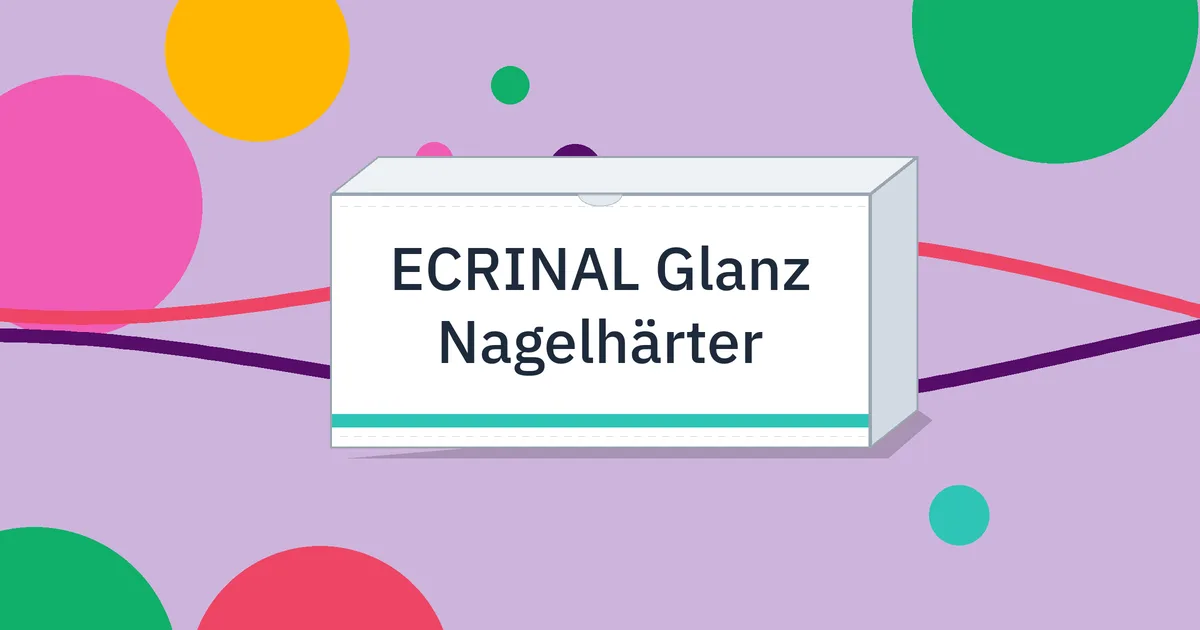 Symbolbild: Packung mit der Aufschrift ECRINAL Glanz Nagelhärter (PZN 03194246) – Verfügbarkeit und Bezug in Apotheken in Frankfurt am Main