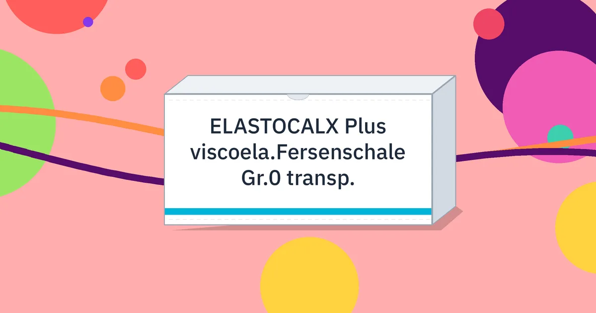 Symbolbild: Packung mit der Aufschrift ELASTOCALX Plus viscoela.Fersenschale Gr.0 transp. (PZN 13969369) – Verfügbarkeit und Bezug in Apotheken in Frankfurt am Main